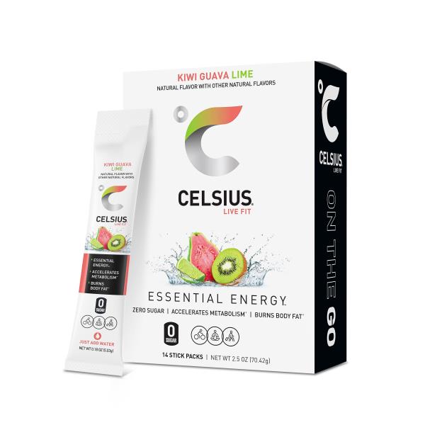 Celsius On The Go Energy Drink Mix, Kiwi Guava Lime Packets | Publix ...