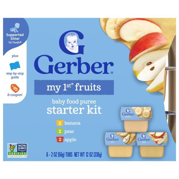 Gerber Supported Sitter 1st Foods Baby Food Puree Starter Kit | Publix ...