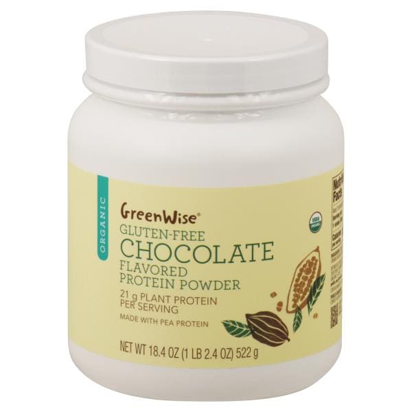 GreenWise Protein Powder, Gluten-Free, Organic, Chocolate Flavored ... GreenWise Protein Powder, Gluten-Free, Organic, Chocolate Flavored ...